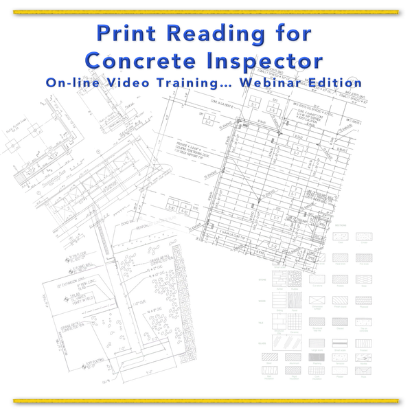 Print Reading for the Concrete Inspector VIDEO Training – d. p ...